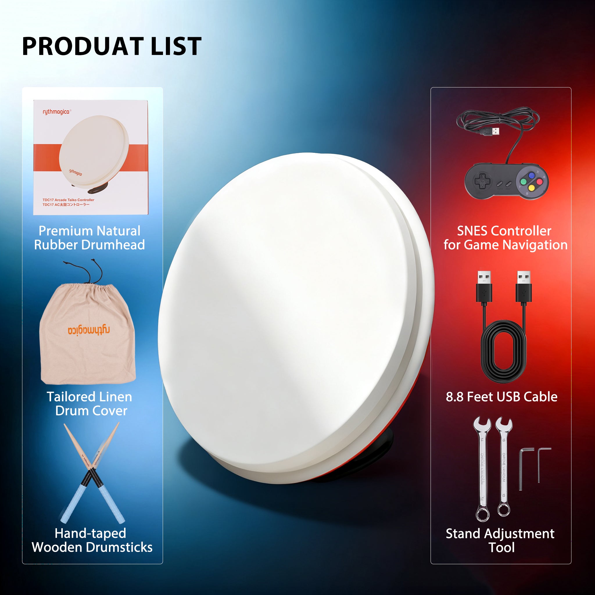 TDC17 Arcade Size Drum Controller — Built for Rhythm Games | rythmagica – Rythmagica Official Store